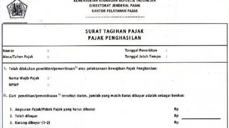 Ketentuan Umum Surat Tagihan Pajak (STP) - PAJAK.COM