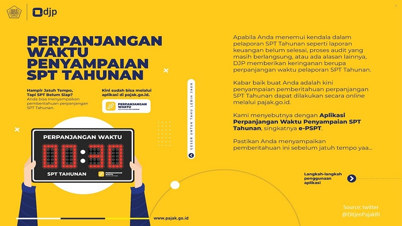 Batas Waktu Perpanjangan Pelaporan SPT 31 Mei - PAJAK.COM