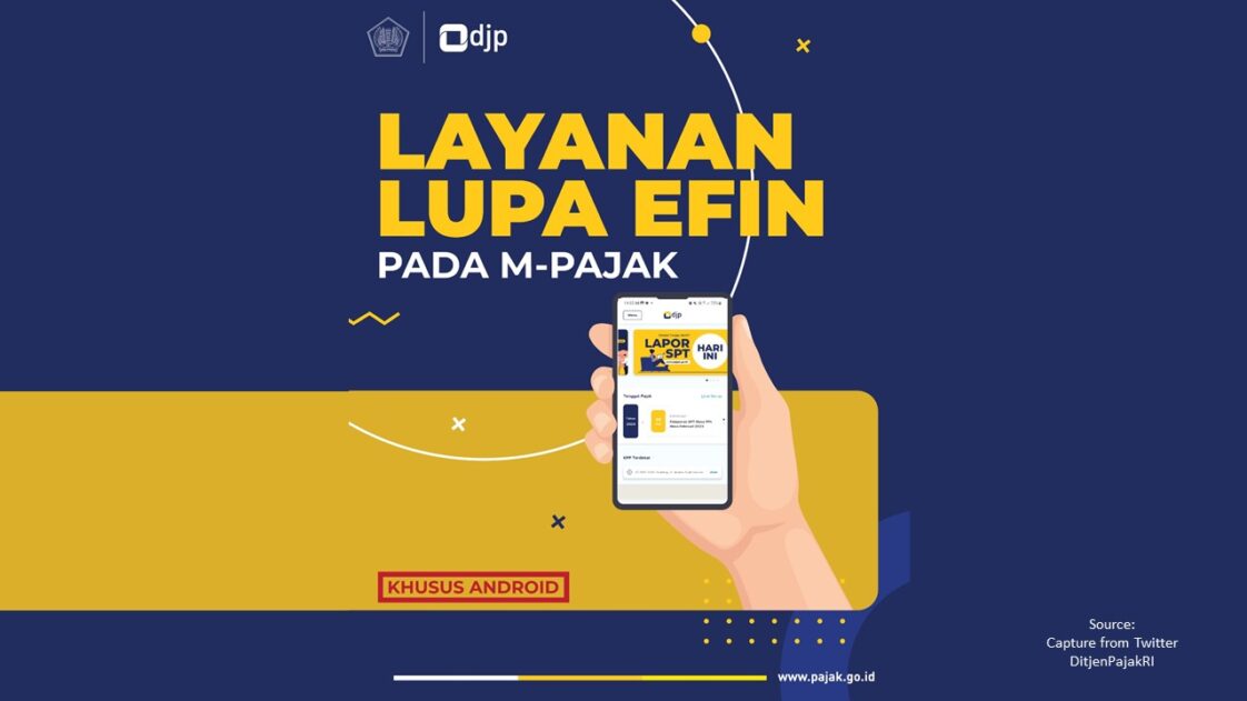 Mau Lapor SPT Lupa EFIN? Bisa Diurus Lewat Aplikasi M-Pajak - PAJAK.COM