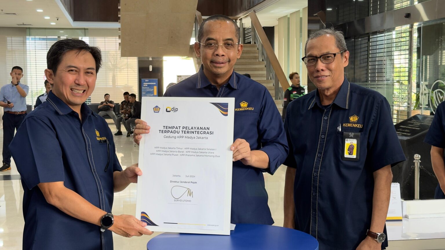TPT Terintegrasi Pertama Jakarta Diresmikan Dirjen Pajak