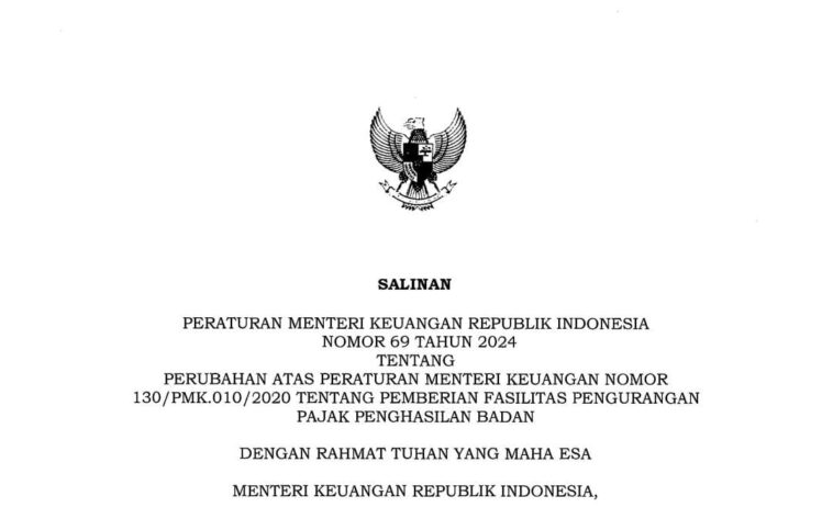 PMK 69/2024 Terbit! Perusahaan dengan Kriteria Ini Bisa Ajukan “Tax Holiday” hingga 31 Desember ...