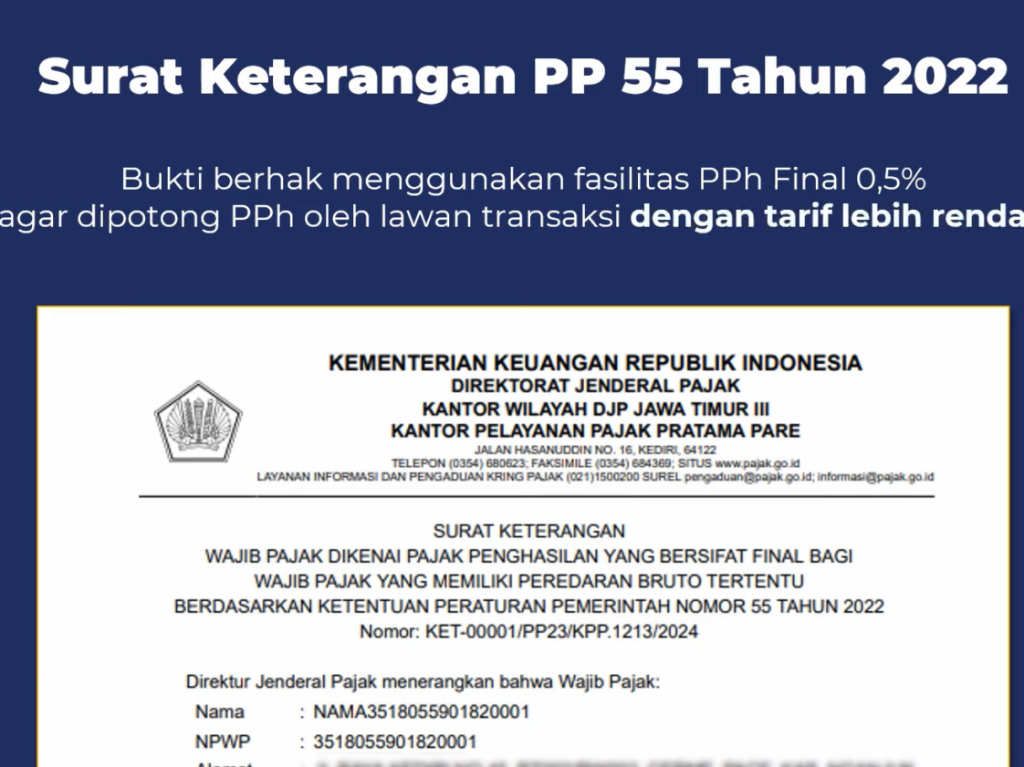 Mengenal Surat Keterangan PPh Final UMKM - PAJAK.COM