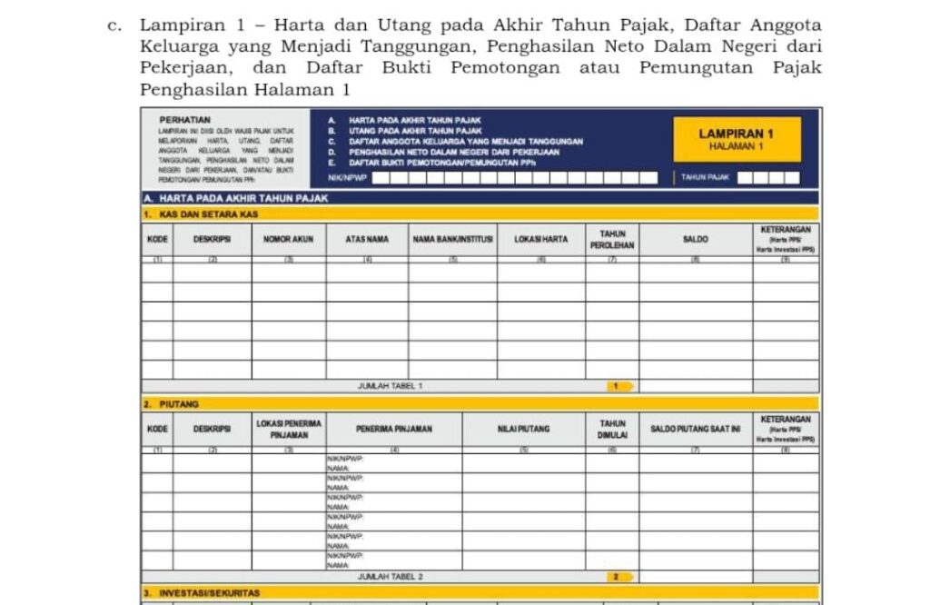PER-11/2025: 7 Tabel Harta yang Harus Diisi Orang Pribadi dalam SPT Tahunan di Coretax - PAJAK.COM