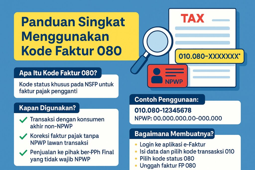 Panduan Singkat Menggunakan Kode Faktur 080 - PAJAK.COM